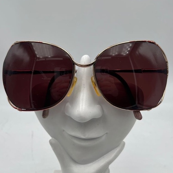 Safilo | Accessories | Vintage Safilo Gold Geometric Sunglasses Frames ...
